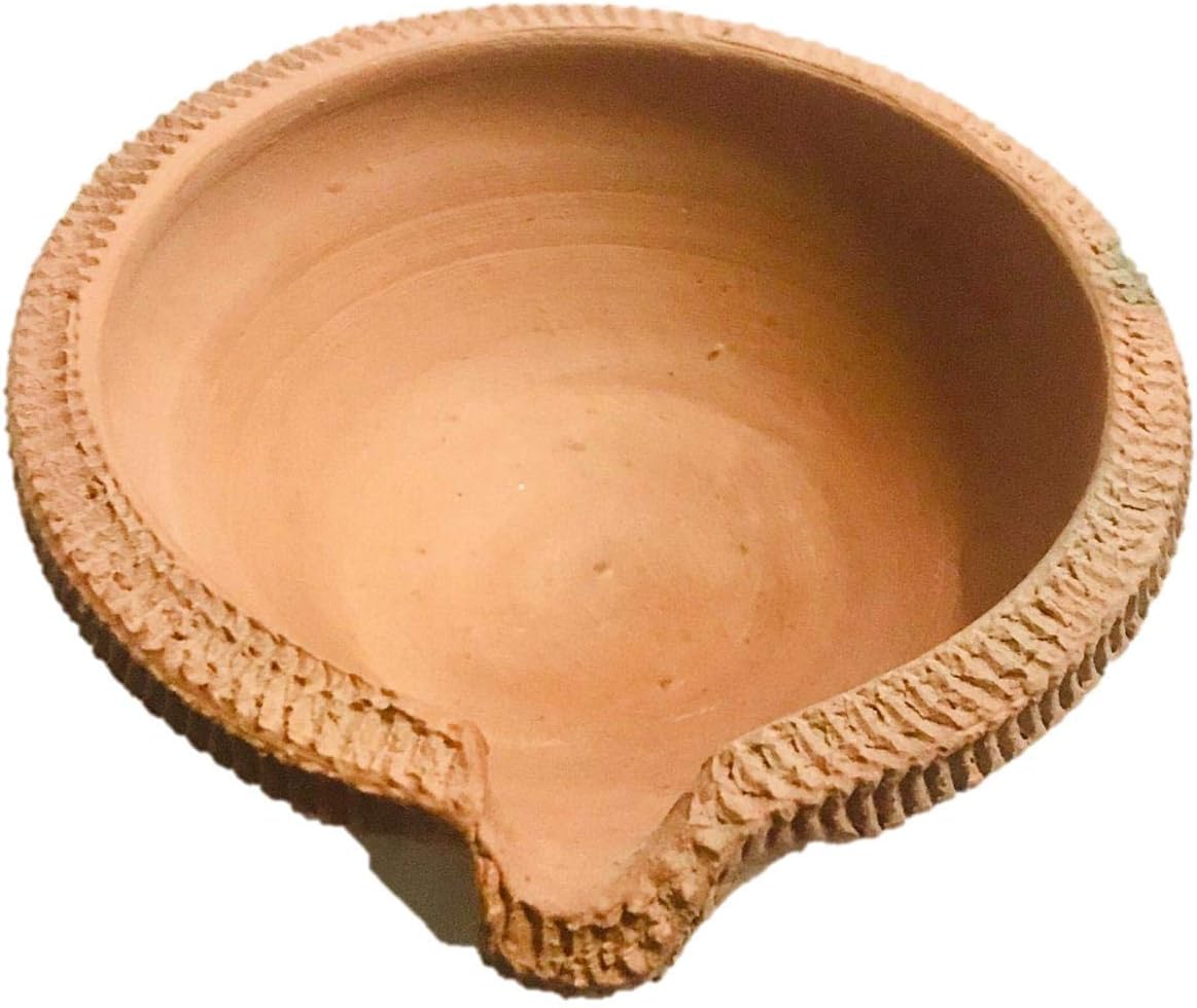 Buy VAIDIK Creations Traditional Handmade Earthen Clay Big Size Diya ...