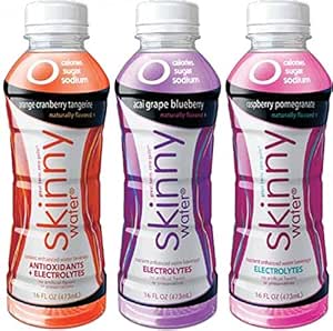 Skinny Water Variety Pack, 16 Ounce (Pack of 12): Amazon.com: Grocery ...
