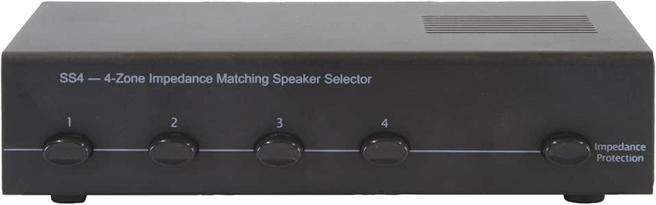 Amazon.com: SS4 Speaker Selector Impedance Matching 1 Input 4 Output: Home Audio & Theater
