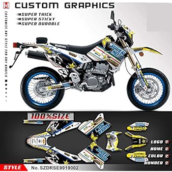 Amazon.com: Suzuki Yoshi Black / Blue Drz400 Drz400s Drz400sm Graphics ...