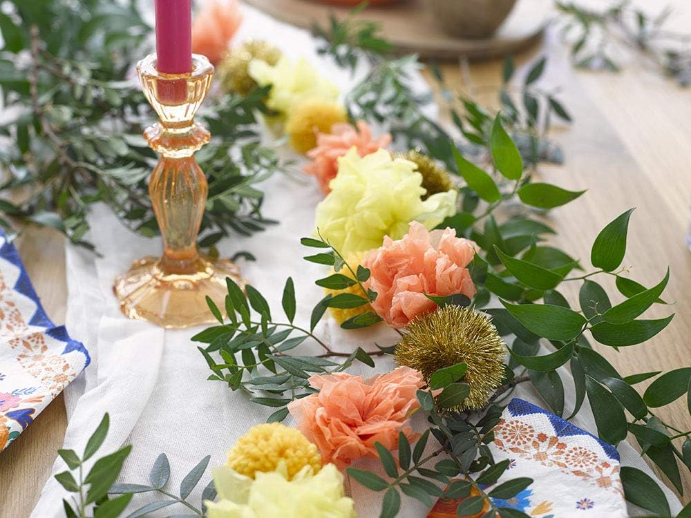 Talking Tables Boho Pom Garland Inspired by India 1.5 metres, Spice ...