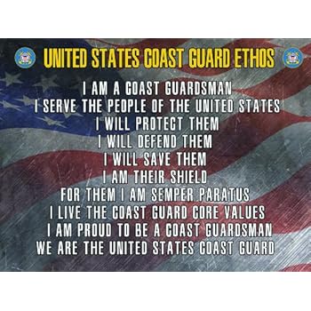 Amazon.com: Coast Guard Poster Coast Guard Creed USCG Gifts USCG 18X24 ...