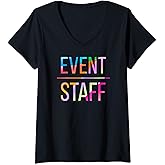 Amazon.com: Event Staff - Front Design - Color Events Uniform Party T ...
