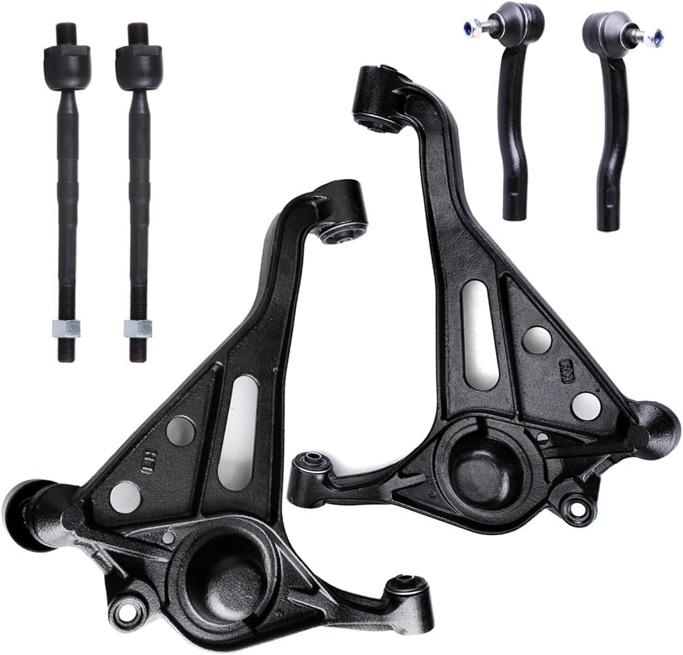 Amazon.com: Scitoo Lower Control Arm Outer Inner Steering Tie Rods fit ...