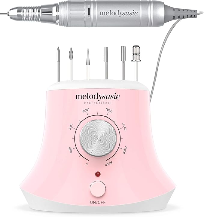 MelodySusie Scarlet Nail Drill 30000RPM, Professional Low Noise, Low ...