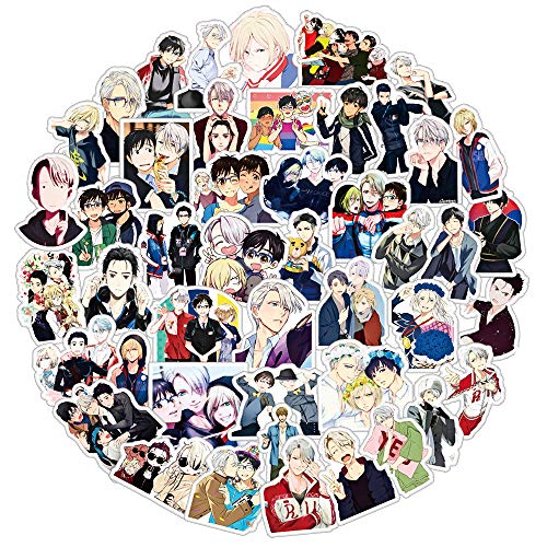 50 Pcs Cute Cartoon Japanese anime Youri On Ice Vinyl Stickers,Popolar ...