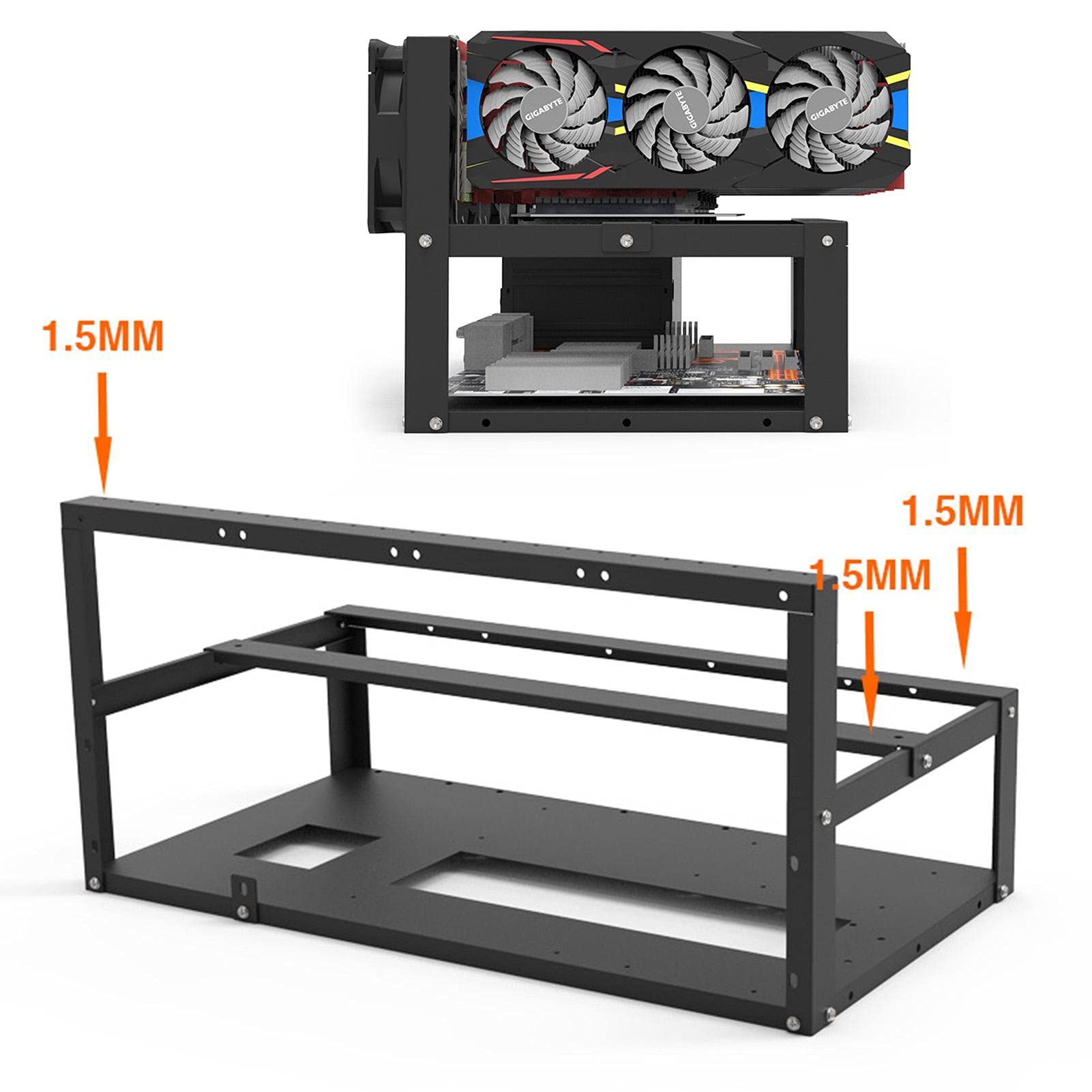 Mua shopparadise 6GPU Mining Case Rack Motherboard Bracket Open Mining ...