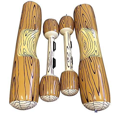 Children Adult Inflatable Water Joust Tree Log Pool Float Game Set 2pcs ...