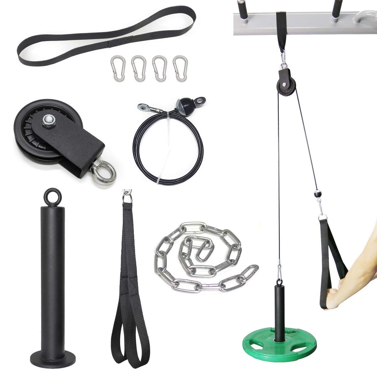 Mua Cable Pulley System Gym, Weight Pulley System for LAT Pulldown ...