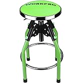 Amazon.com: WORKPRO Heavy Duty Adjustable Hydraulic Shop Stool,Garage ...
