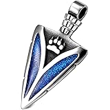 Arrowhead Wolf Paw Brave Wild Powers Protection Amulet Sparkling Royal ...