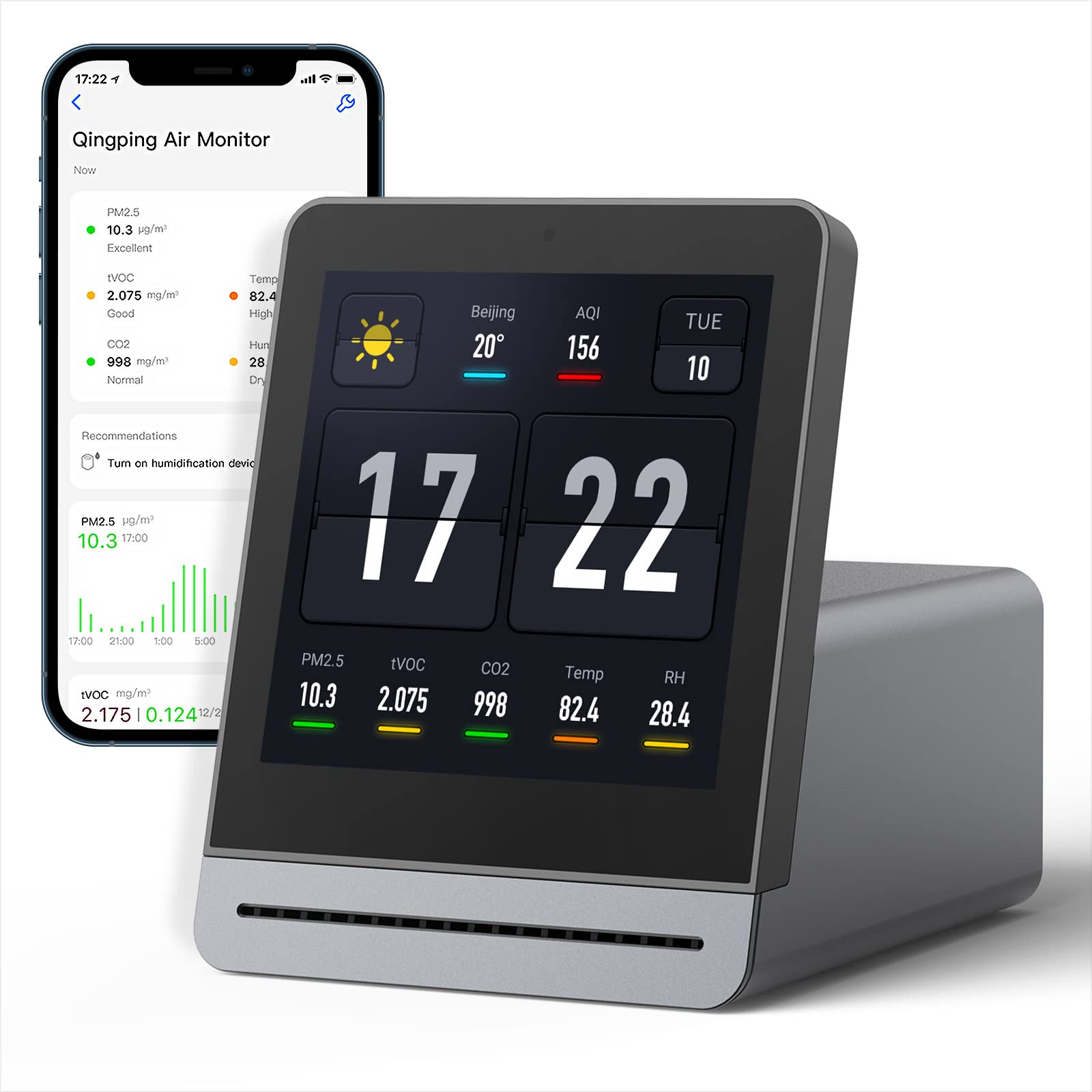 Mua Qingping Air Quality Monitor, Indoor Air Quality Meter Detects PM2 ...