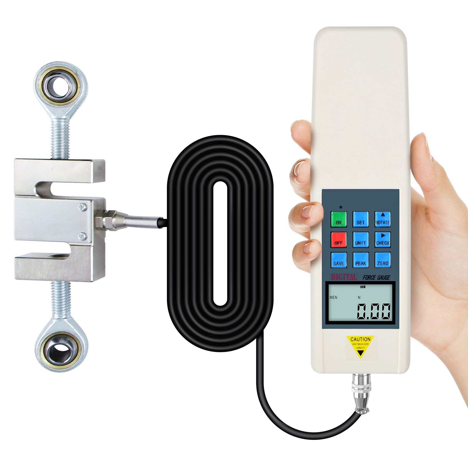 Mua GOYOJO Digital Force Gauge Push Pull Meter 2000N/450LB/200KG with ...