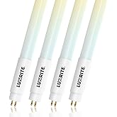 LUXRITE 12-Pack 4FT T5 LED Tube Lights, Type B, 24W=54W, 4 Colors 3500K ...