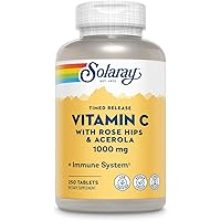 Amazon.com: SOLARAY Vitamin C 500mg w/ Rose Hips, Acerola & Bioflavonoids, Timed-Release ...