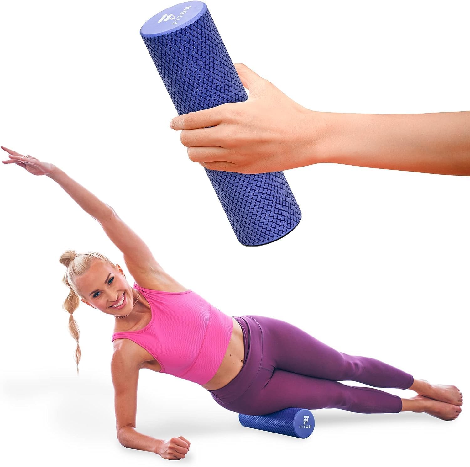 FitOn Recovery Roller - High Density Foam Roller for Muscle Massage and ...