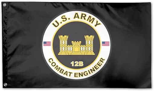 Amazon.com : Us Army Mos 12b Combat Engineer Garden Flag 3 X 5 Flag For ...