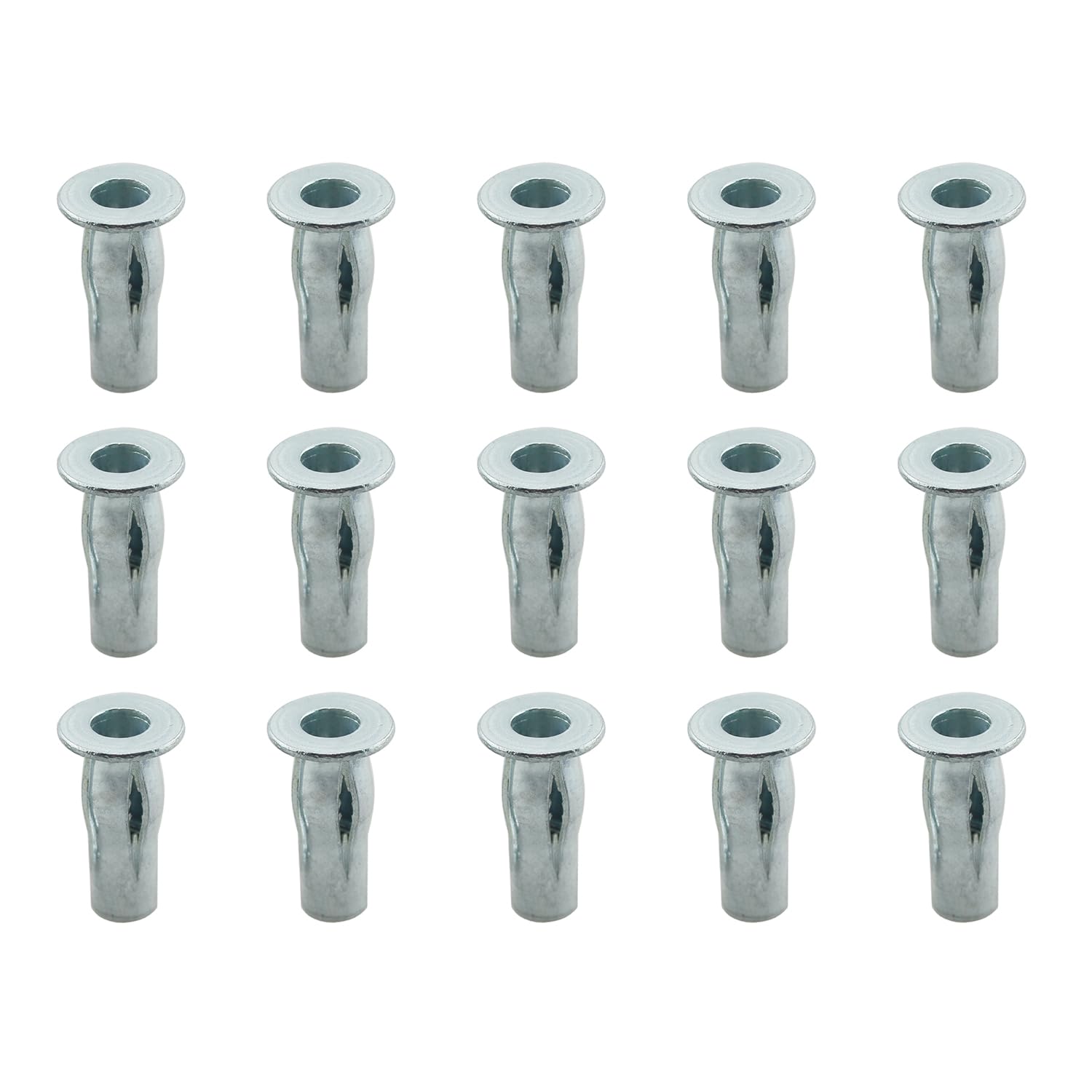 Maxmoral 15PCS Multi Grip Rivet Nut M6 Pre Ball Shank Carbon Steel ...