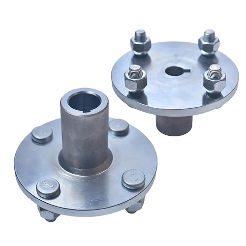 jtfrkope 4" x 4" Go-Kart Live Axle Hub with 1" to 3/4" Step-Down - 1/4 ...