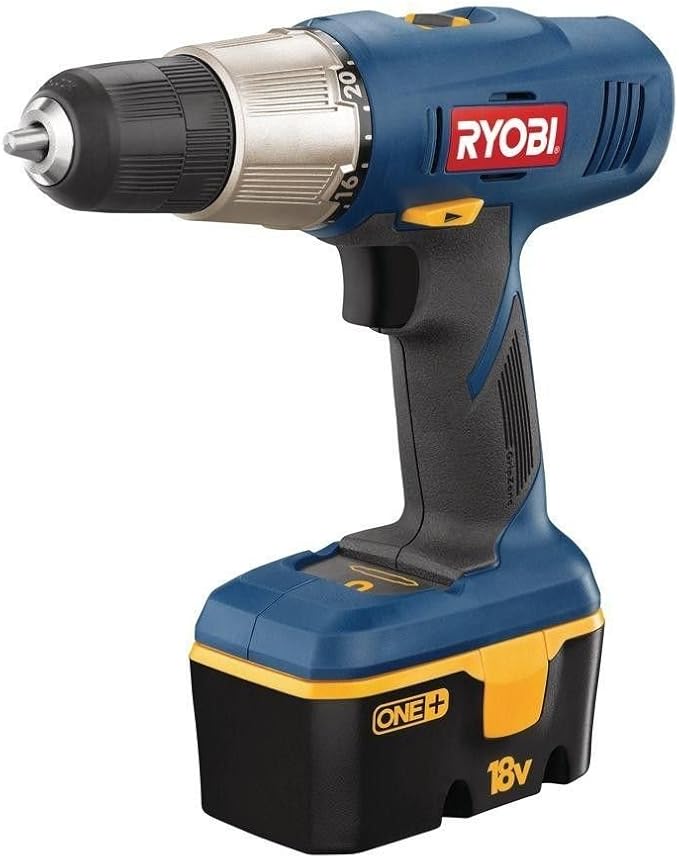 Tool Only Ryobi 18 Volt 1/2 Inch Cordless Drill With Led Light P208B ...