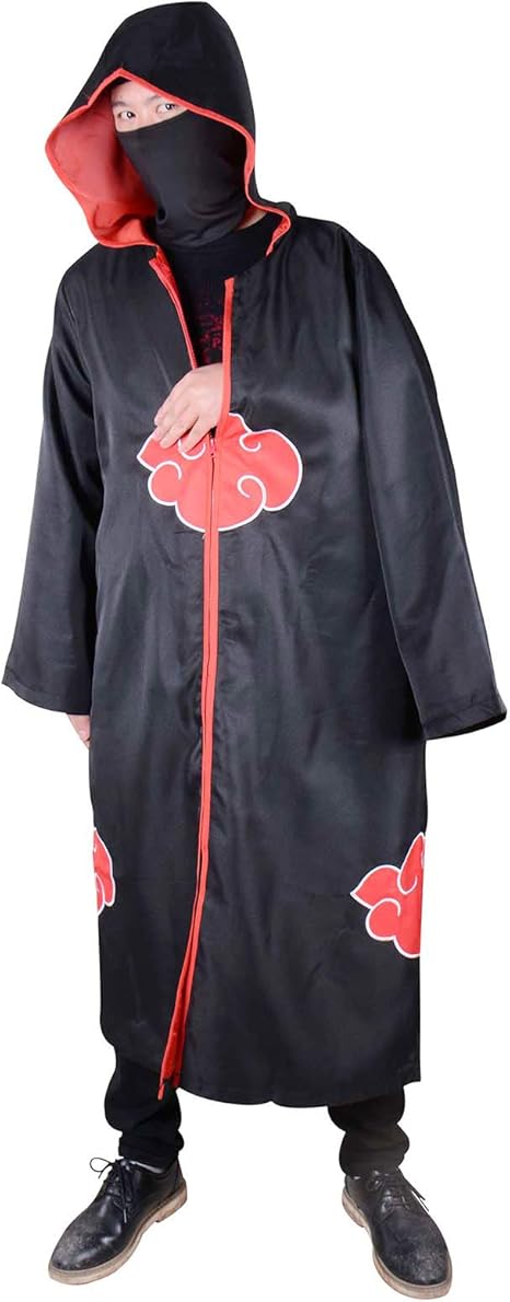 Amazon.com: Naruto Akatsuki Organization Members Cloak Ninja Robe ...