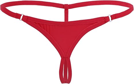 Nimiya Damen Ouvert Slip T-Back G-String Halb-Transparent Thong ...