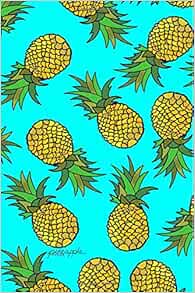 Pineapple Notebook: Cute Tropical 6"x9" Lined Pineapple Notebook ...