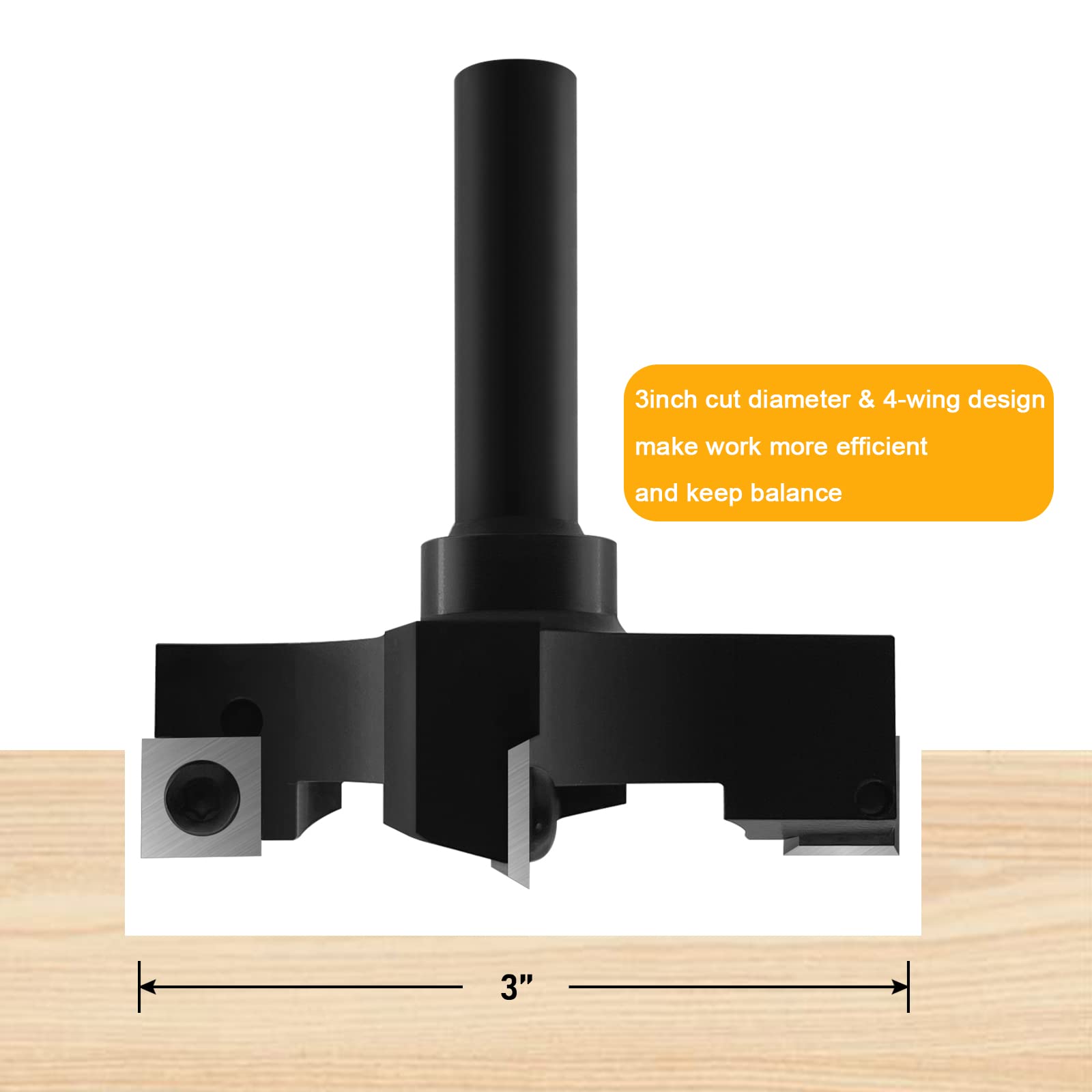 Mua Roartisa CNC Spoilboard Surfacing Router Bit, 1/2" Shank 3" Cutting ...