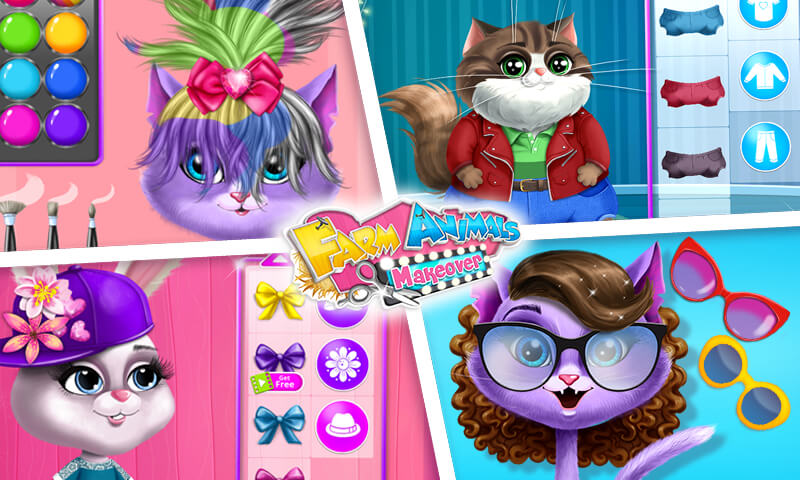 Amazon.com: Farm Animals Makeover - Cute Virtual Pet Salon: Appstore ...