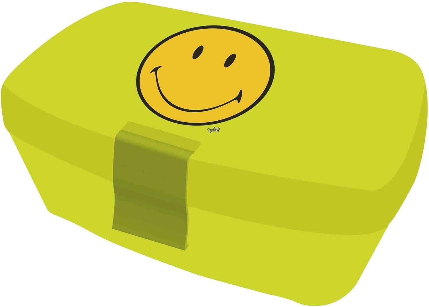 Zak Designs 6662 Smiley Lunch Box, Polypropylene, green, 17 x 12 x 6,6 ...