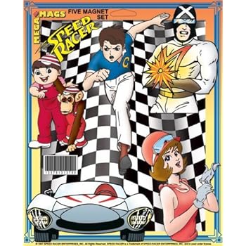 Amazon.com: Speed Racer Monkey & Boy Magnet: Refrigerator Magnets ...