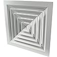 Repa Market 12" x 12" Inch Square Aluminum Ceiling Diffuser ...