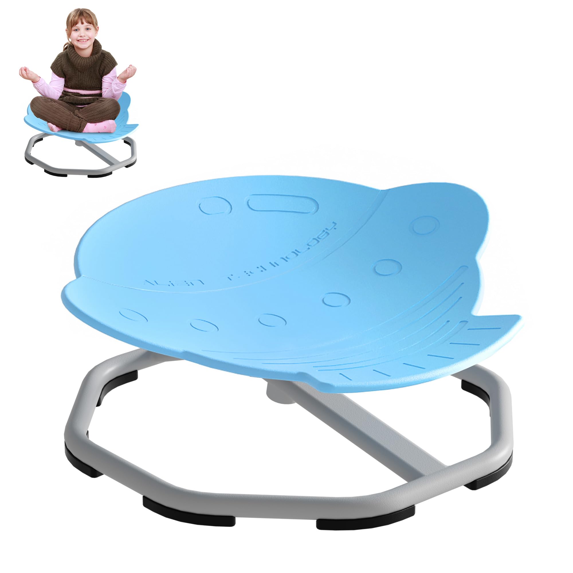 JooKiddie Spinning Chair for Autistic Kids, Non-Slip Sensory Spinning ...