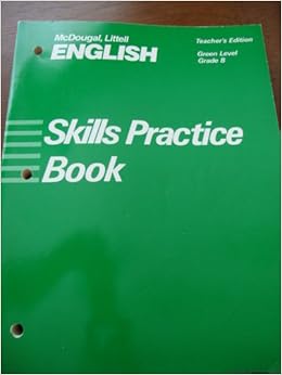 McDougal, Littell English Skills Practice Book - Grade 8 Green Level ...