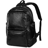 Amazon.com: BAOSHA BP-08 TOP PU Leather Laptop Backpack School College ...