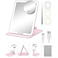 Amazon.com - Gospire Travel Makeup Mirror with Lights and Magnification ...