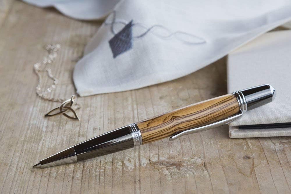 Donegal Pens Sierra Elegant Silver Pen Olive – BigaMart