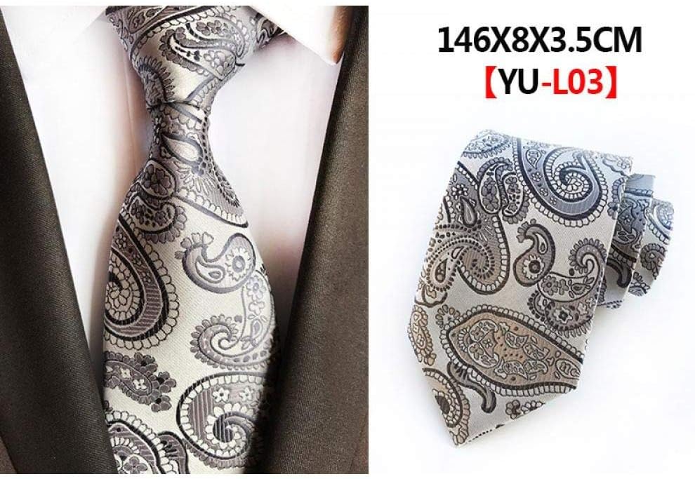 EDCPLM Krawatte Männer New Floral Paisley Für Klassische Seide Jacquard ...