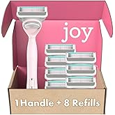 Amazon.com: joy Razors for Women, 1 Handle, 4 Razor Blade Refills ...