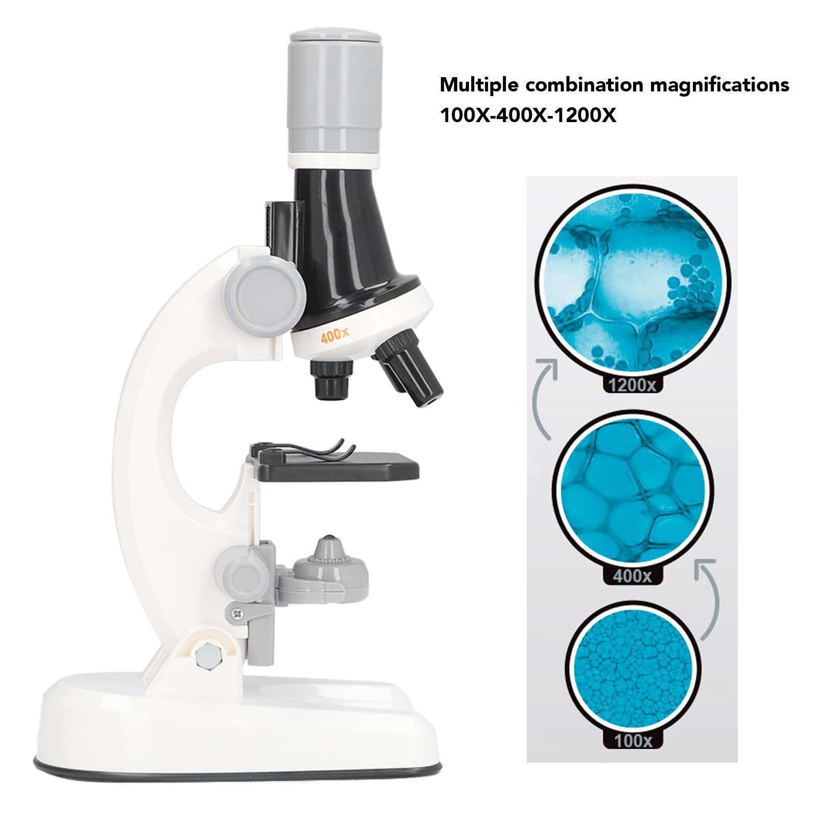 Mua Microscope Kit for Kids - 1200X Adjustable Angle LED Hand ...