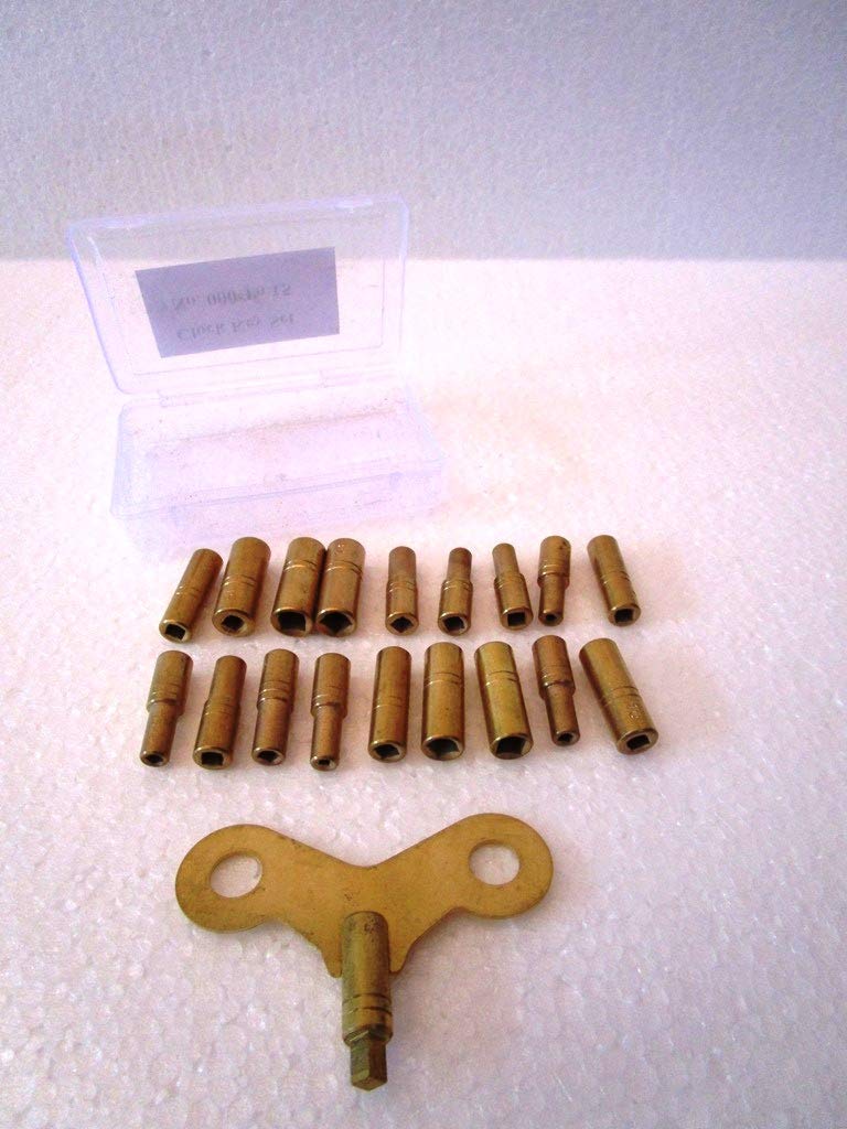 Mua Brass Blessing : 18 Sizes Clock Keys Set - 18 Prong Clock Winding ...
