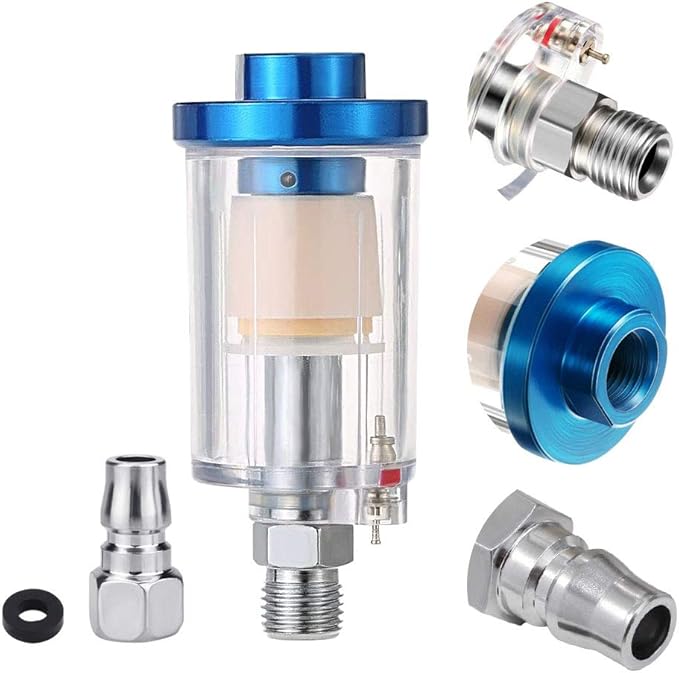 BUZIFU Mini Luftfilter, 1/4" Druckluft Wasserabscheider Ölabscheider ...