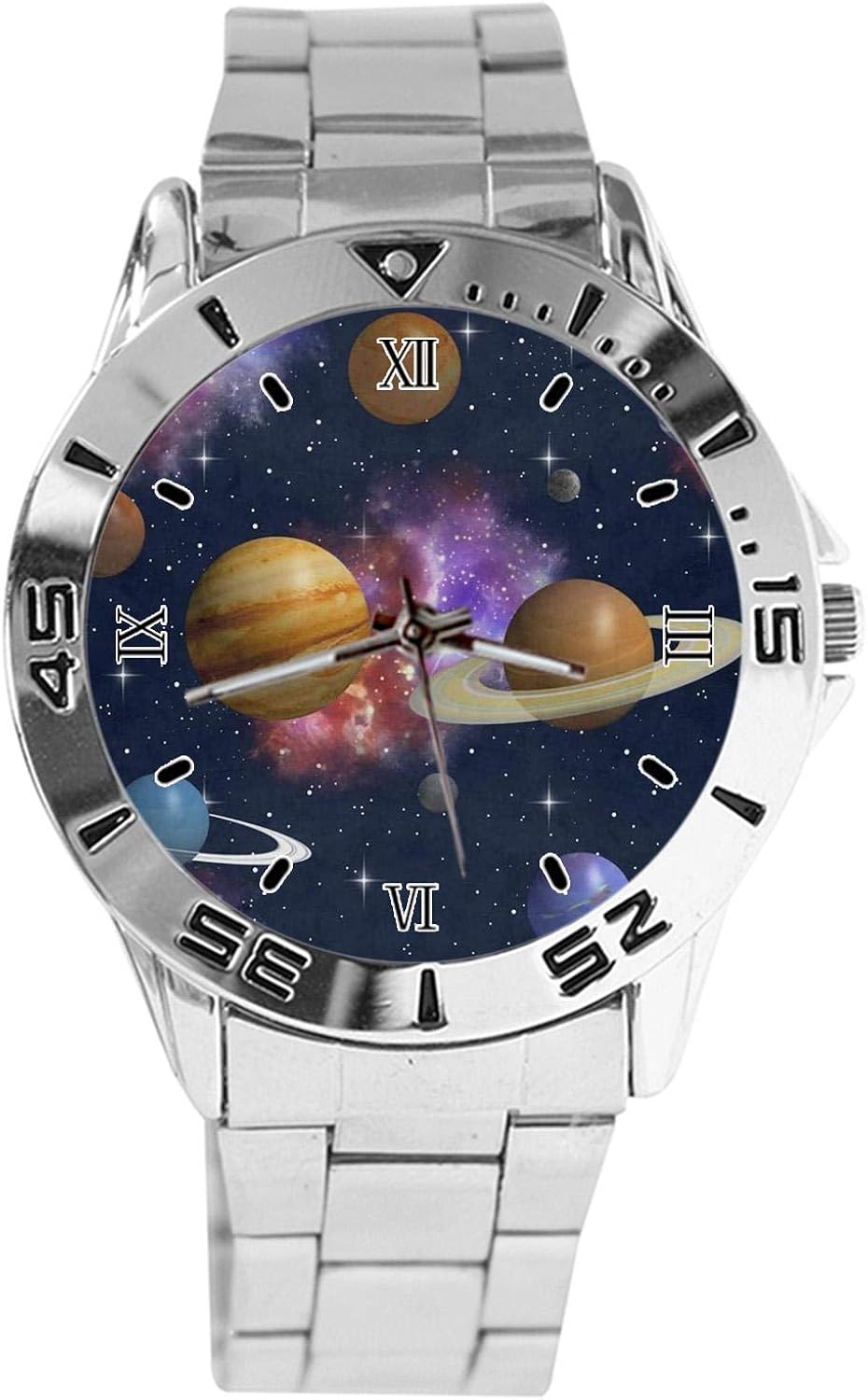 Space Planet Mens Wrist Watches Sports Watch for Womens Casual ...