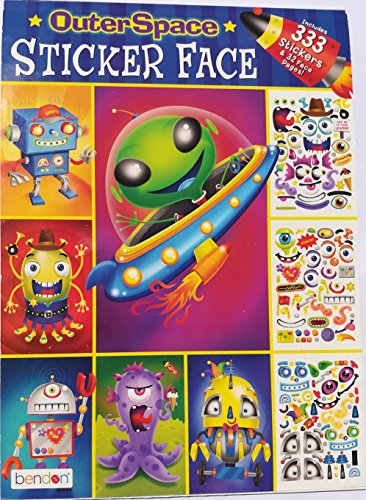 Buy Bendon Outer Space Sticker Face 333 Stickers & 32 Face Pages ...