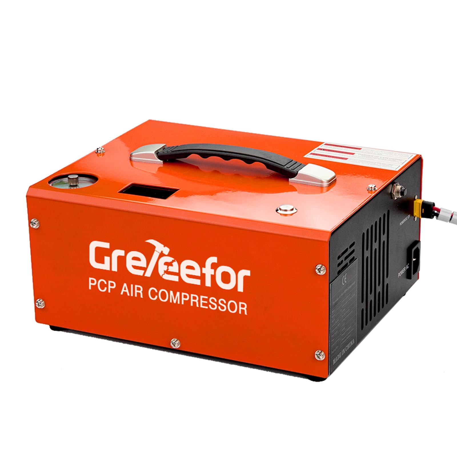 PCP Air Compressor, 4500Psi/30Mpa, 350W Motor, Built-in Converter 12V ...