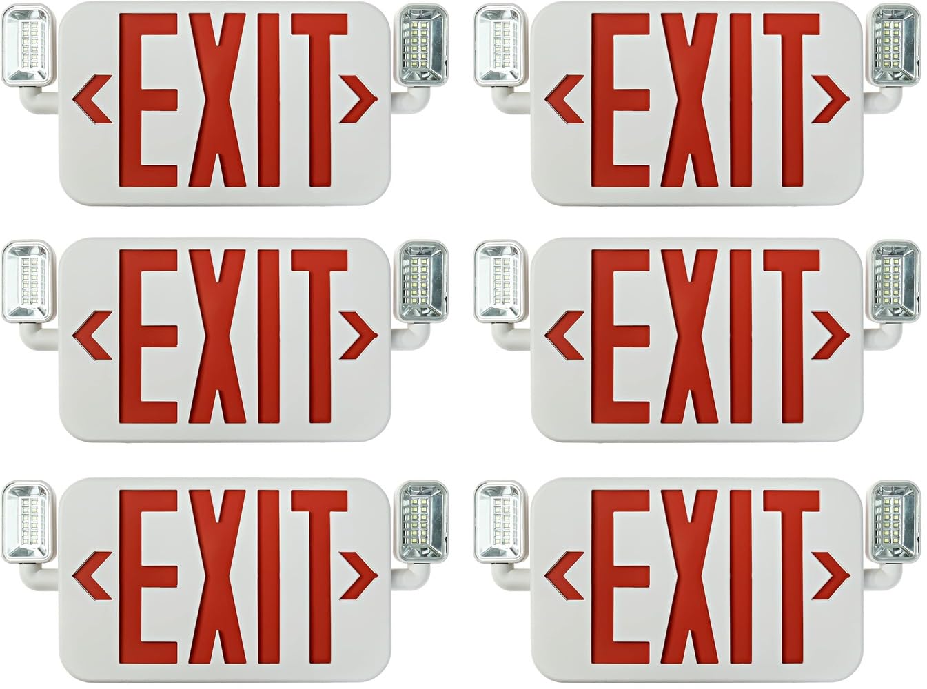 Mua 6 Pack Ultra Bright Slim Rechargeable Indoor Exit Lights, Emergency ...