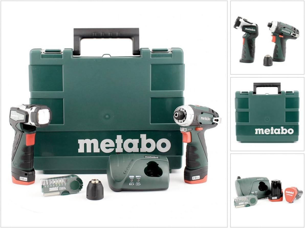 Metabo Trapano avvitatore a batteria Power Maxx BS Basic Set, 2 X 10,8 ...