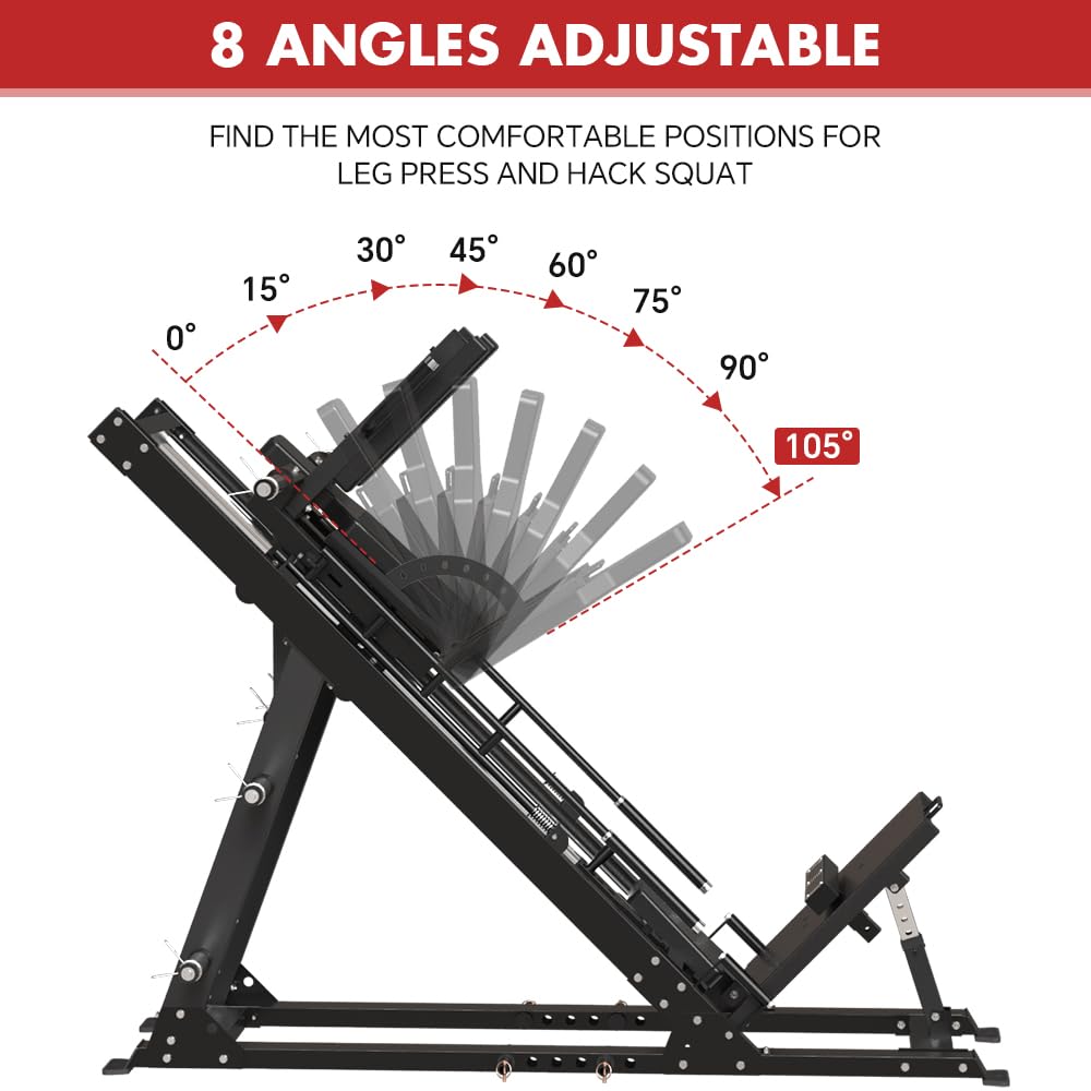 Mua SPART Commercial Grade Leg Press Hack Squat Machine, 2023 2500LBS ...