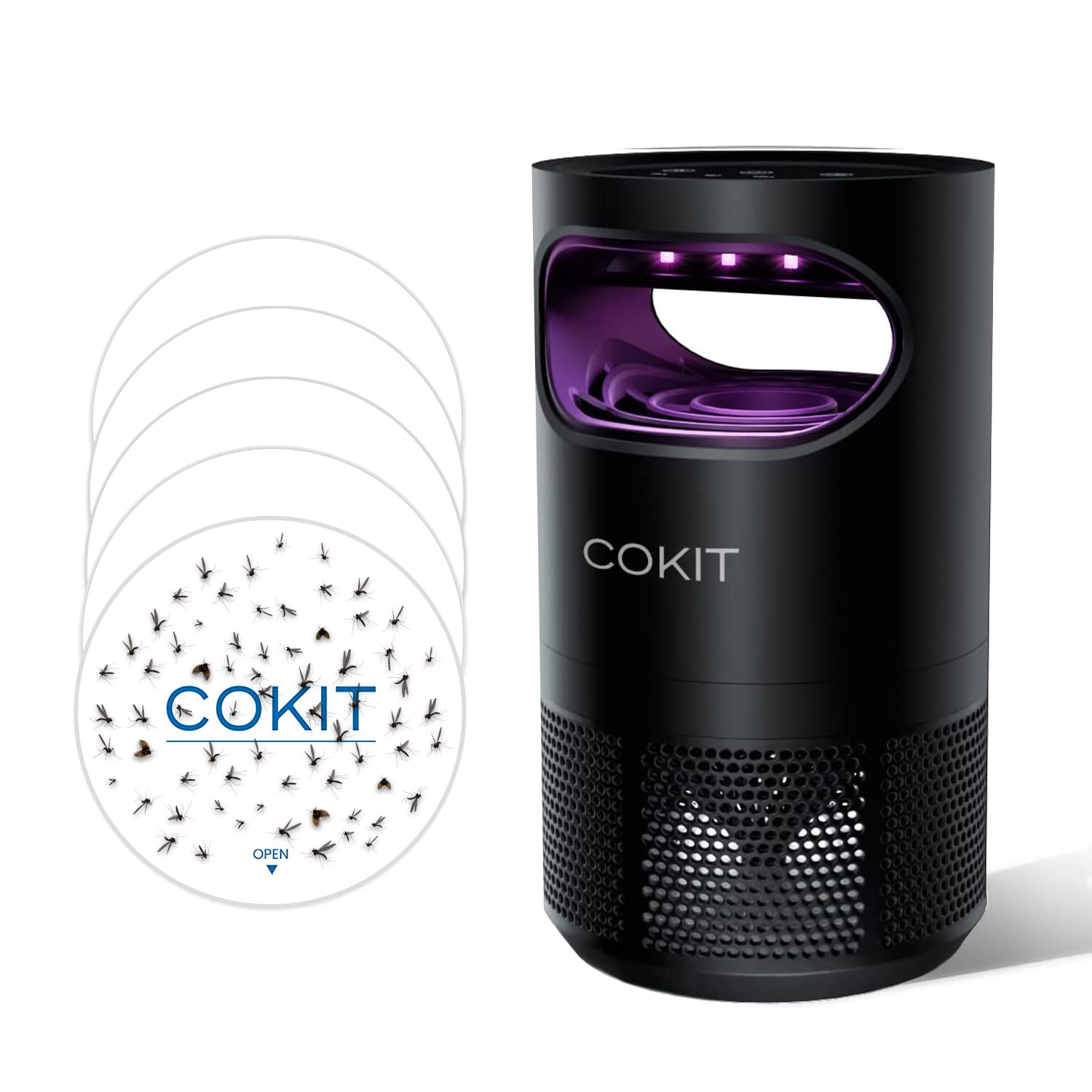 COKIT Indoor Insect Trap Fruit Fly Trap for Indoors with Suction Bug ...