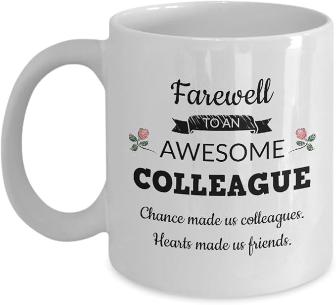 Amazon.com | Farewell colleague mugs - To an awesome colleague - Chance ...